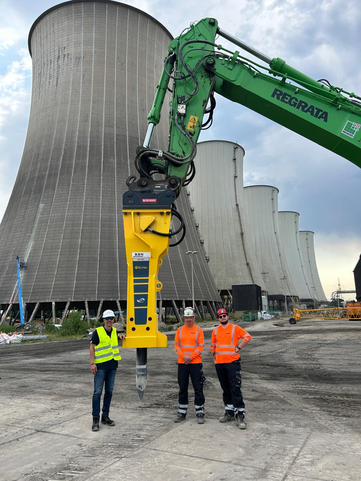 Epiroc hydraulic breaker paves the way for power plant deconstruction ...