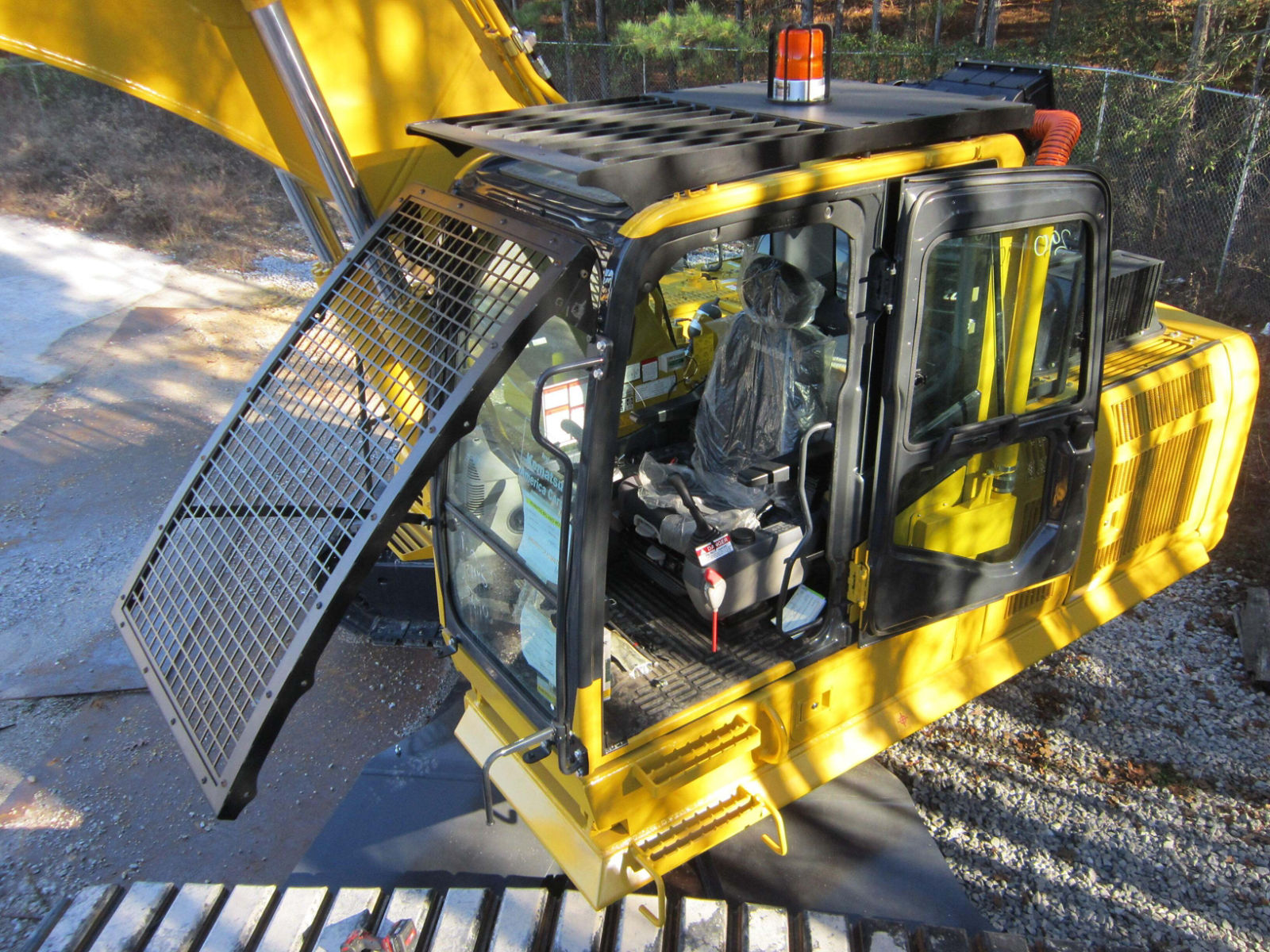 Excavator Front Window Guard - CustomWorks | Paladin attachments