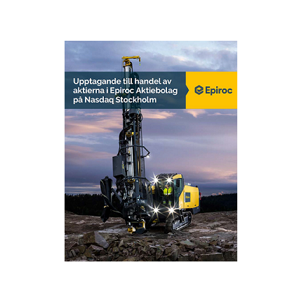 Börsnotering av Epiroc | Epiroc